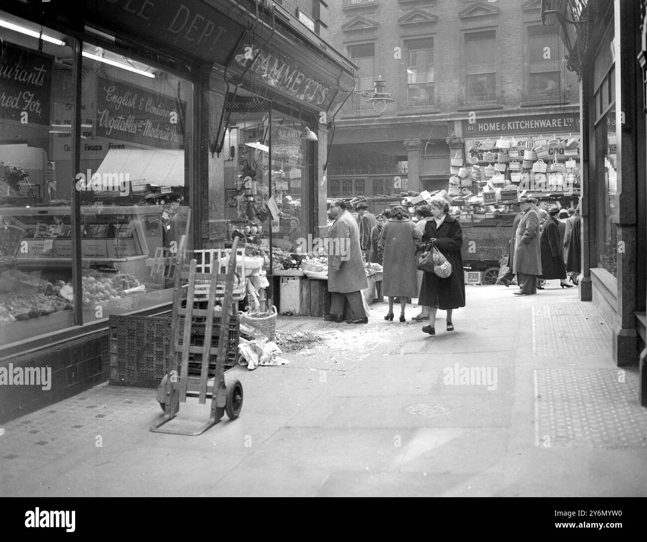 Rupert street market Black and White Stock Photos & Images - Alamy