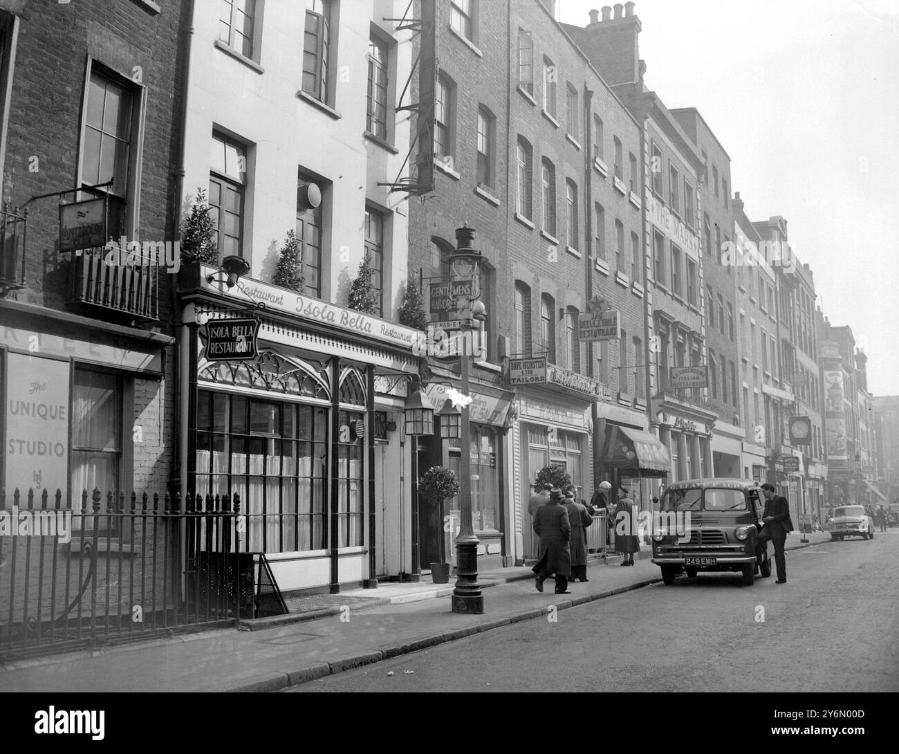 Restaurant frith street london 1950s hi-res stock photography and ...