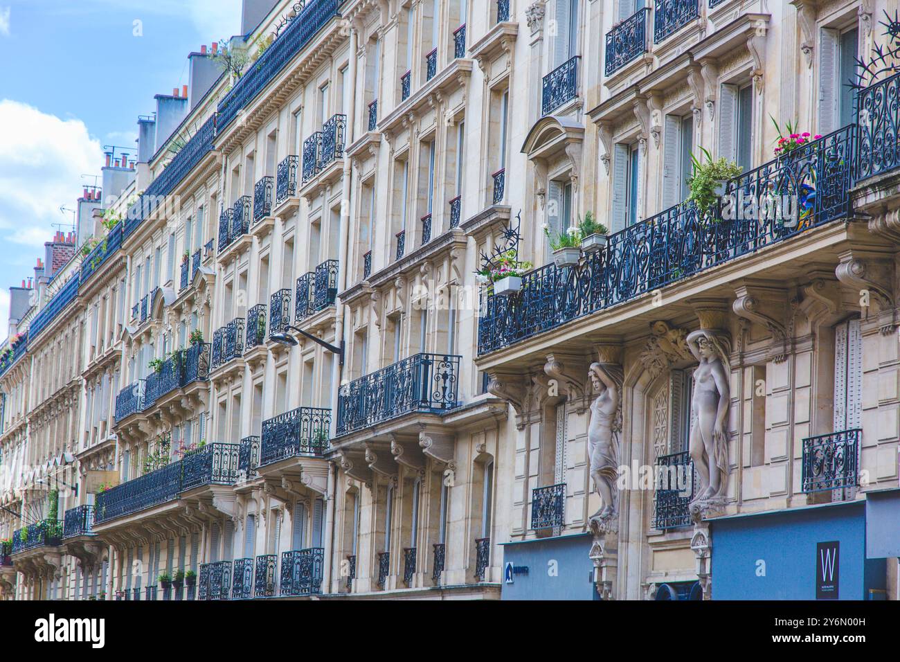 France, Paris, Facades of Haussmann-style buildings Stock Photo - Alamy