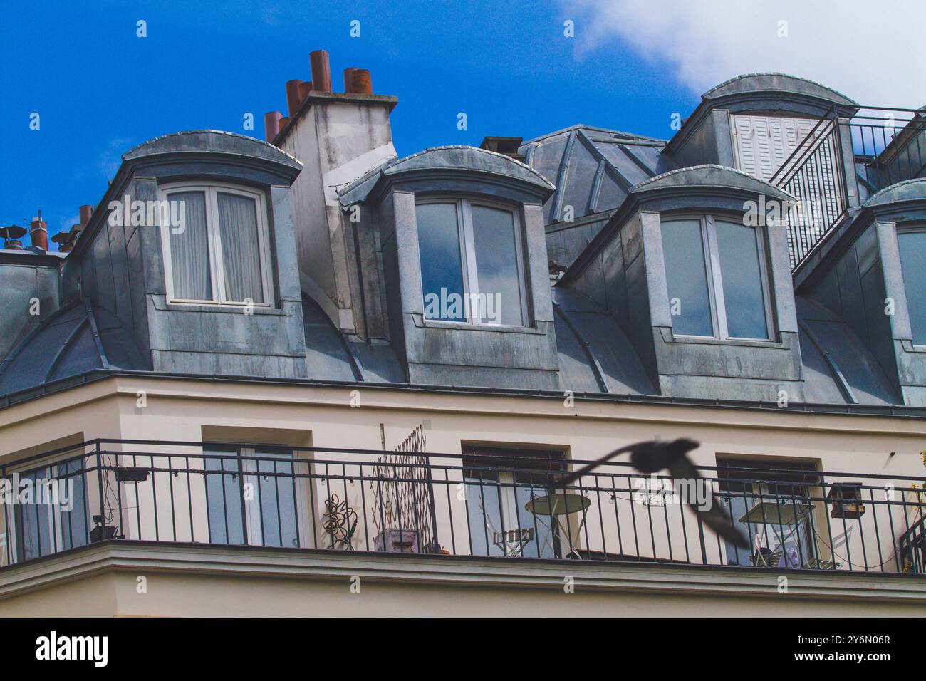 France, Paris, roofs of buildings, Haussmann style Stock Photo - Alamy