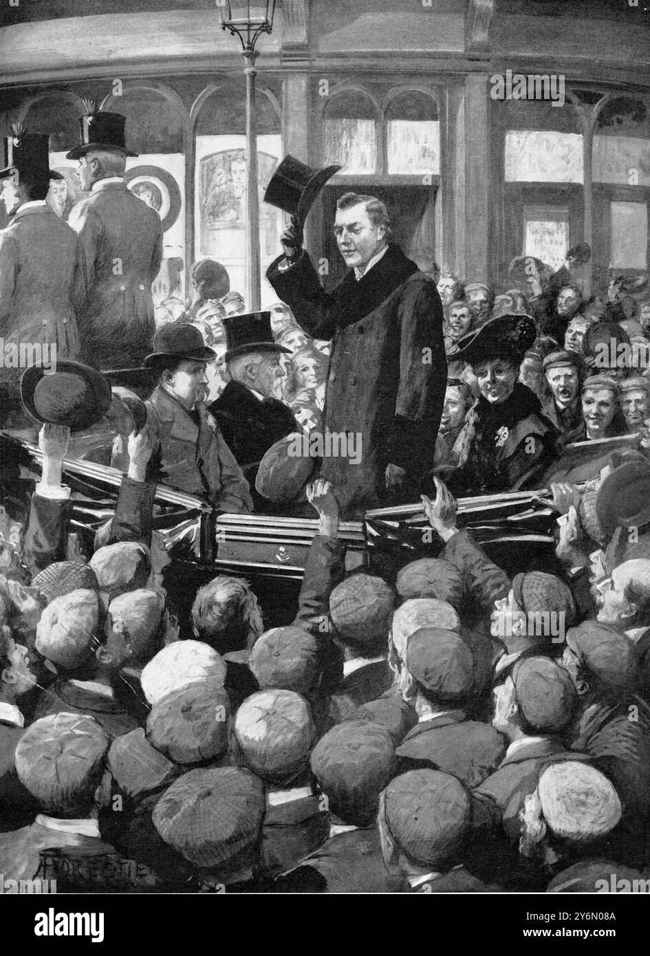 Mr Chamberlain on the eve of Victory at Birmingham. A prophet honoured ...