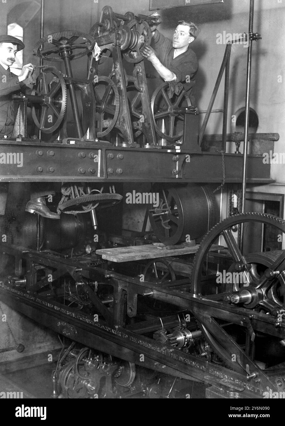 Big ben repair Black and White Stock Photos & Images - Alamy