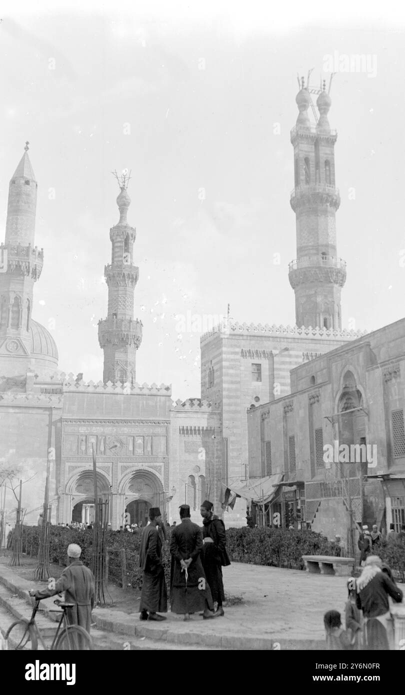 The Cairo Season. The Native University. February 1925 Stock Photo - Alamy