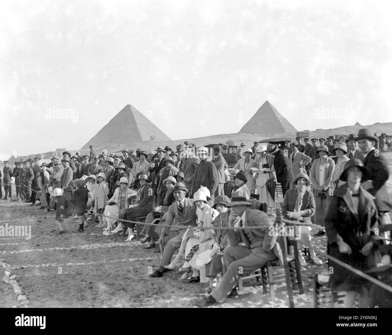 The Cairo Season. Heliopolis Derby - the crowds in the "Enclosure ...