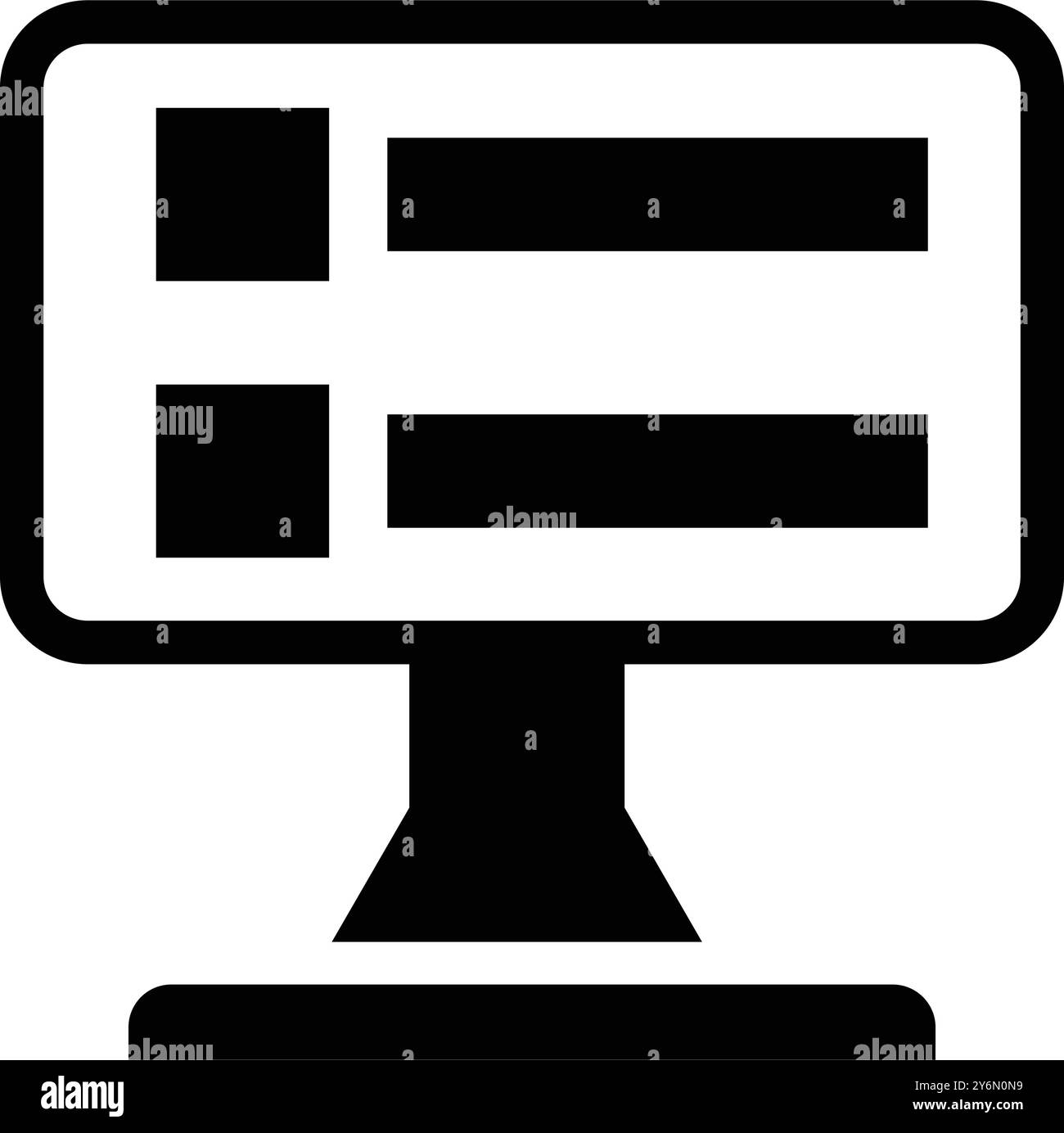computer, pc, desktop, cpu, monitor, computer pc desktop icon Stock ...