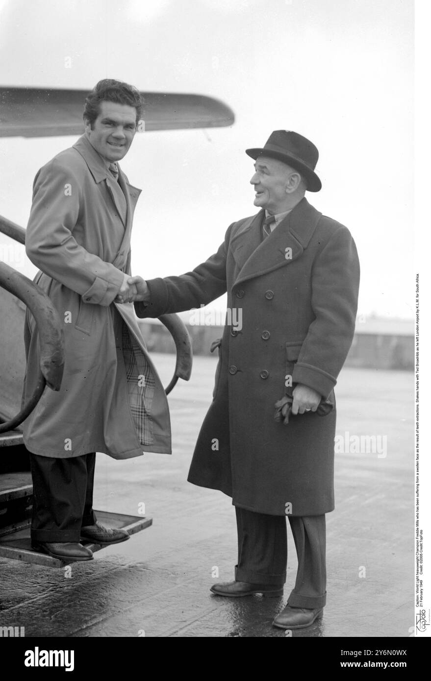 World Light heavyweight Champion Freddie Mills who has been suffering ...