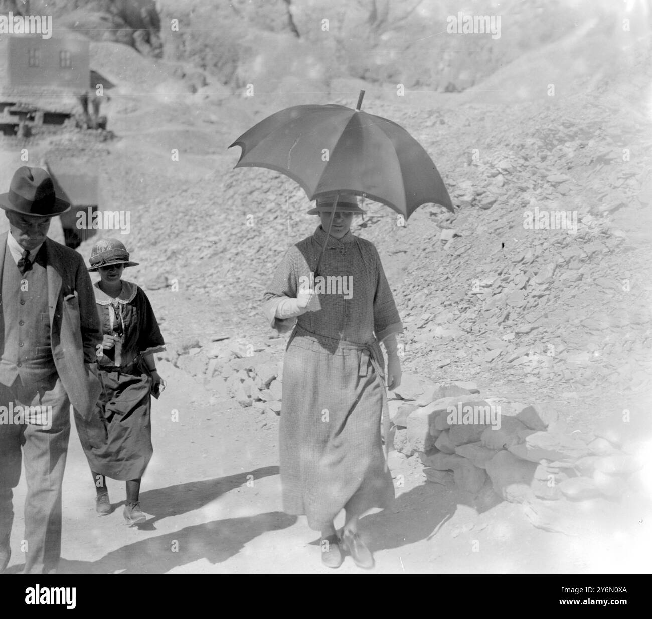 The Cairo Season. In the Valley of the Tombs, Luxor. Mr and Mrs Cox ...