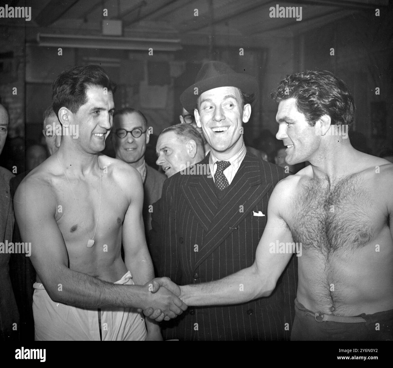 Freddie Mills Britain and European light-heavyweight Champion, and Paco ...