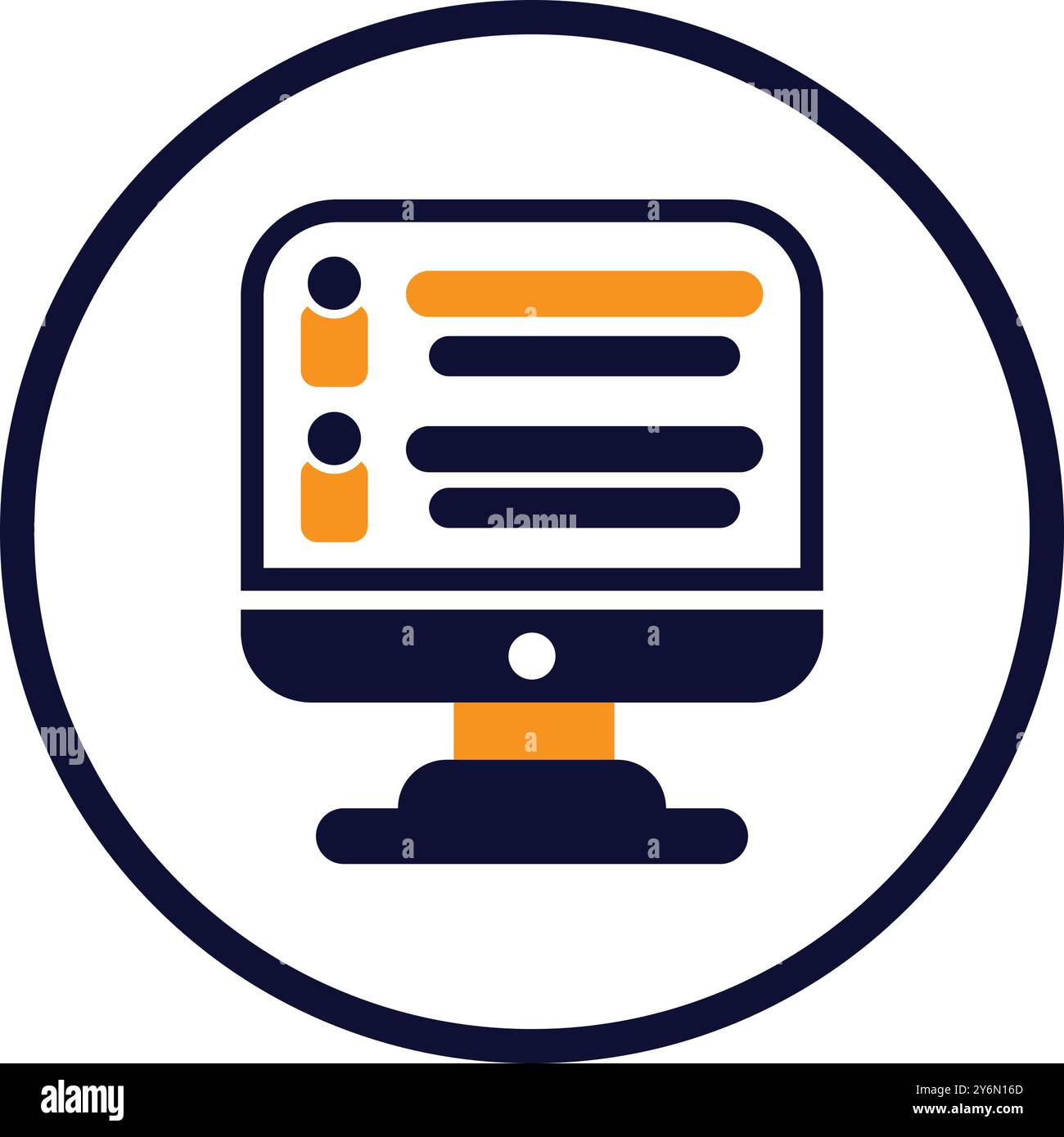 computer, pc, desktop, cpu, monitor, computer pc desktop icon Stock ...