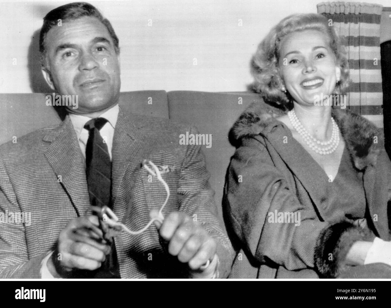 Los Angeles: Dominican playboy-diplomat Porfirio Rubirosa playfully ...