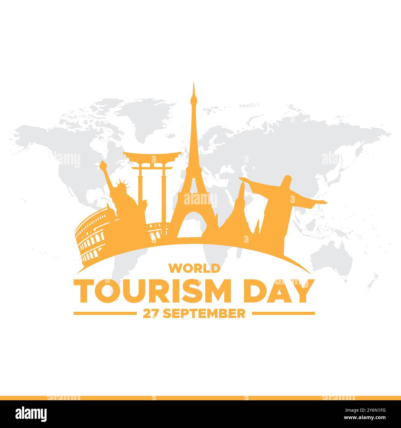 World Tourism Day, 27 September, banner, post, poster, social media ...