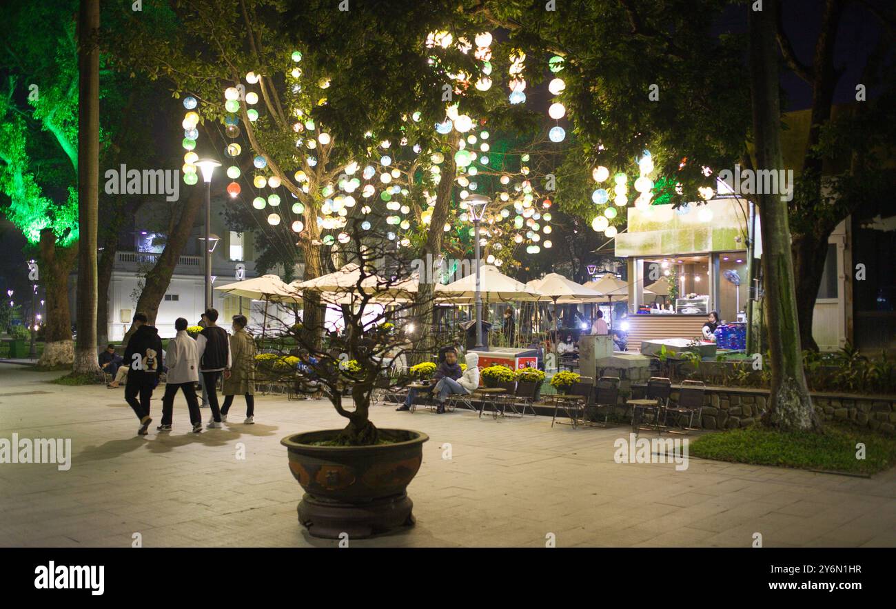 Vietnam, Hue, riverside promenade, people Stock Photo - Alamy