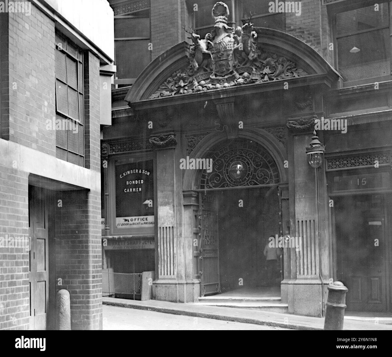 The Bakers Hall, Harp Lane. 6 October 1926 Stock Photo - Alamy