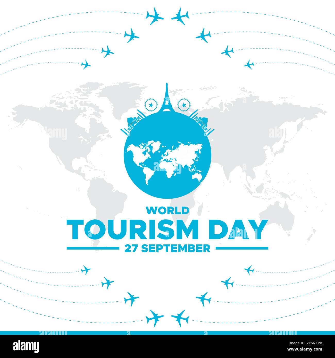 World Tourism Day, 27 September, banner, post, poster, social media ...
