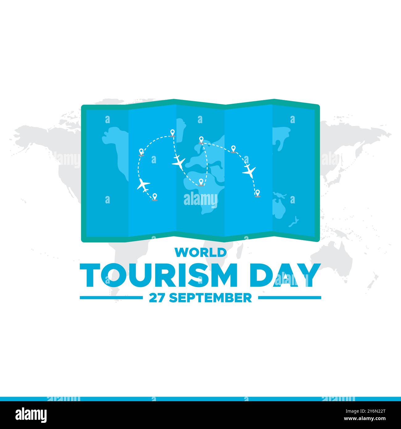 World Tourism Day, 27 September, banner, post, poster, social media ...