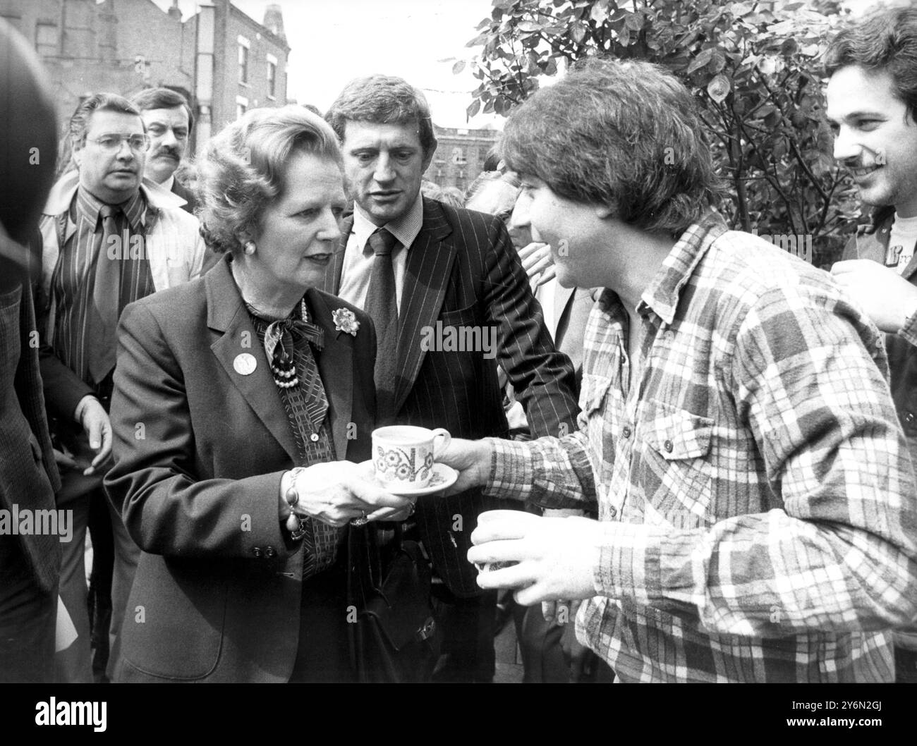 A cup of tea for Prime Minister Mrs Margaret Thatcher from 24 - year ...