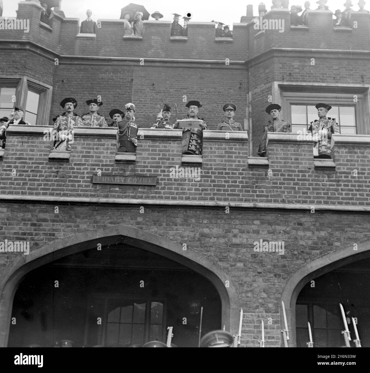 The declaration of peace at St James Palace. 2 July 1919 Stock Photo ...