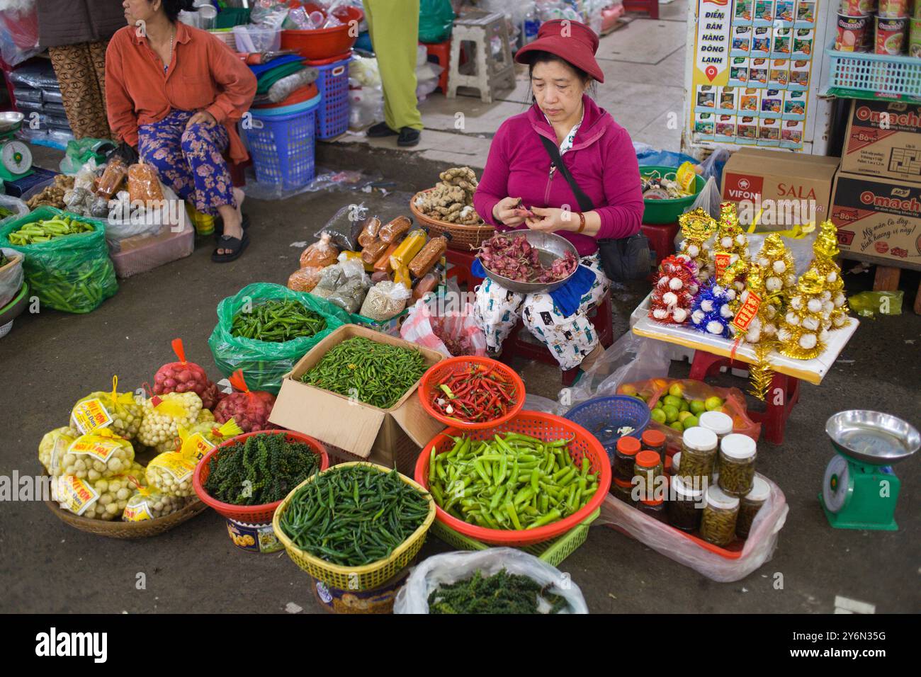 Vietnam, Da Nang, Con Market Stock Photo - Alamy