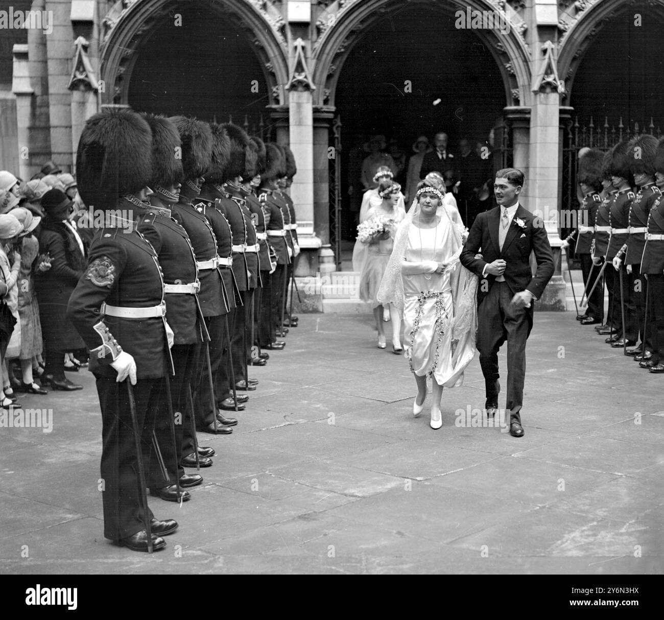 Wedding of Mr John Carew-Pole and Miss Cynthia Burns at St Margaret's ...