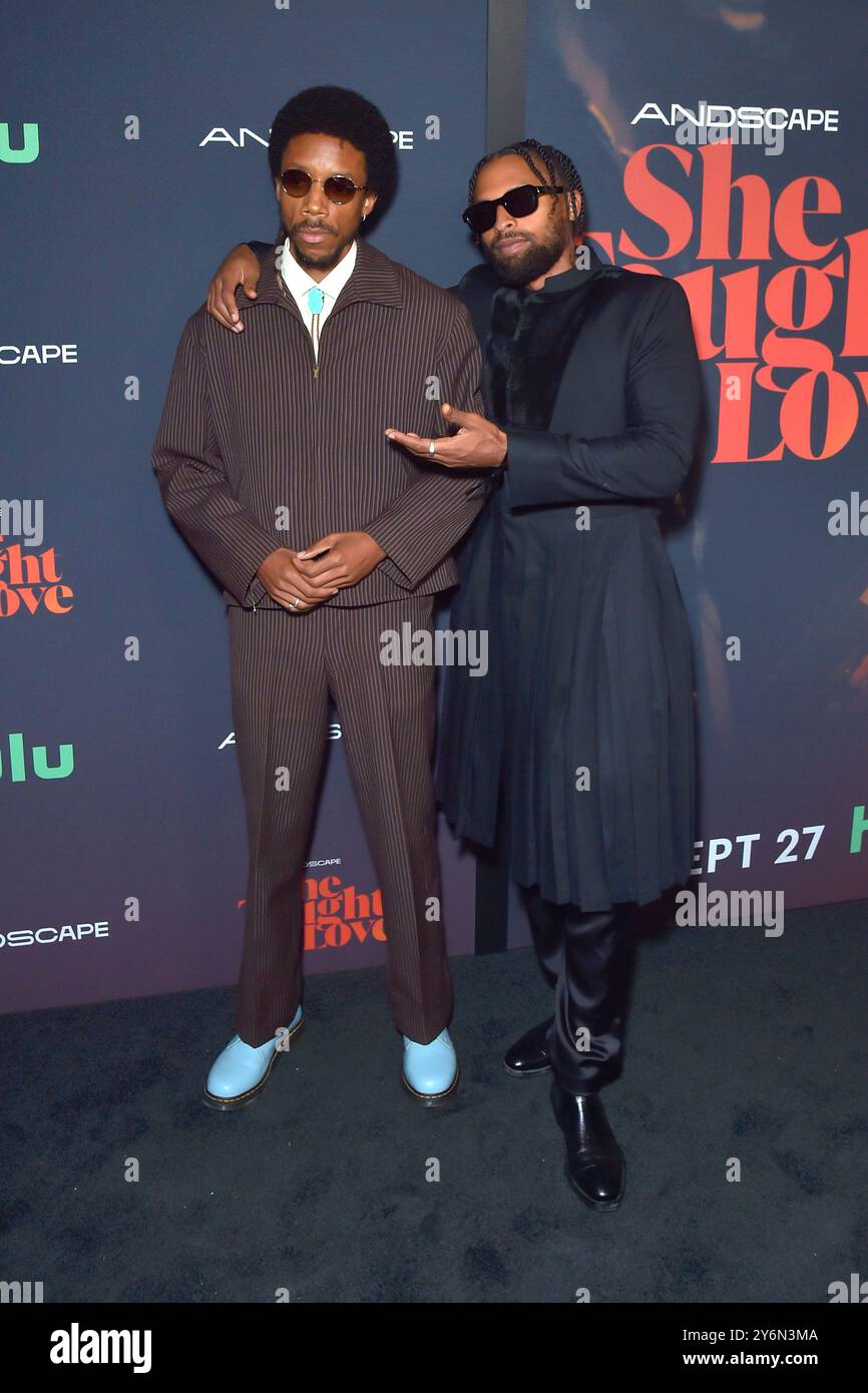 Darrell Britt-Gibson und Nate Edwards bei der Premiere des Hulu Films ...