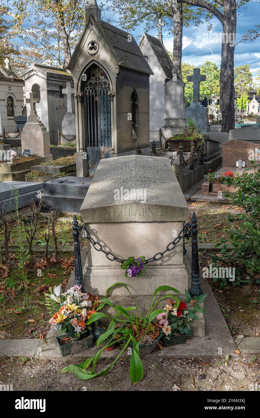 France. Paris. 17th district. Batignolles Cemetery. Grave of Paul ...