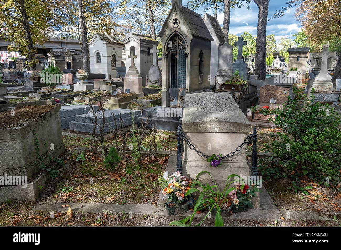 France. Paris. 17th district. Batignolles Cemetery. Grave of Paul ...