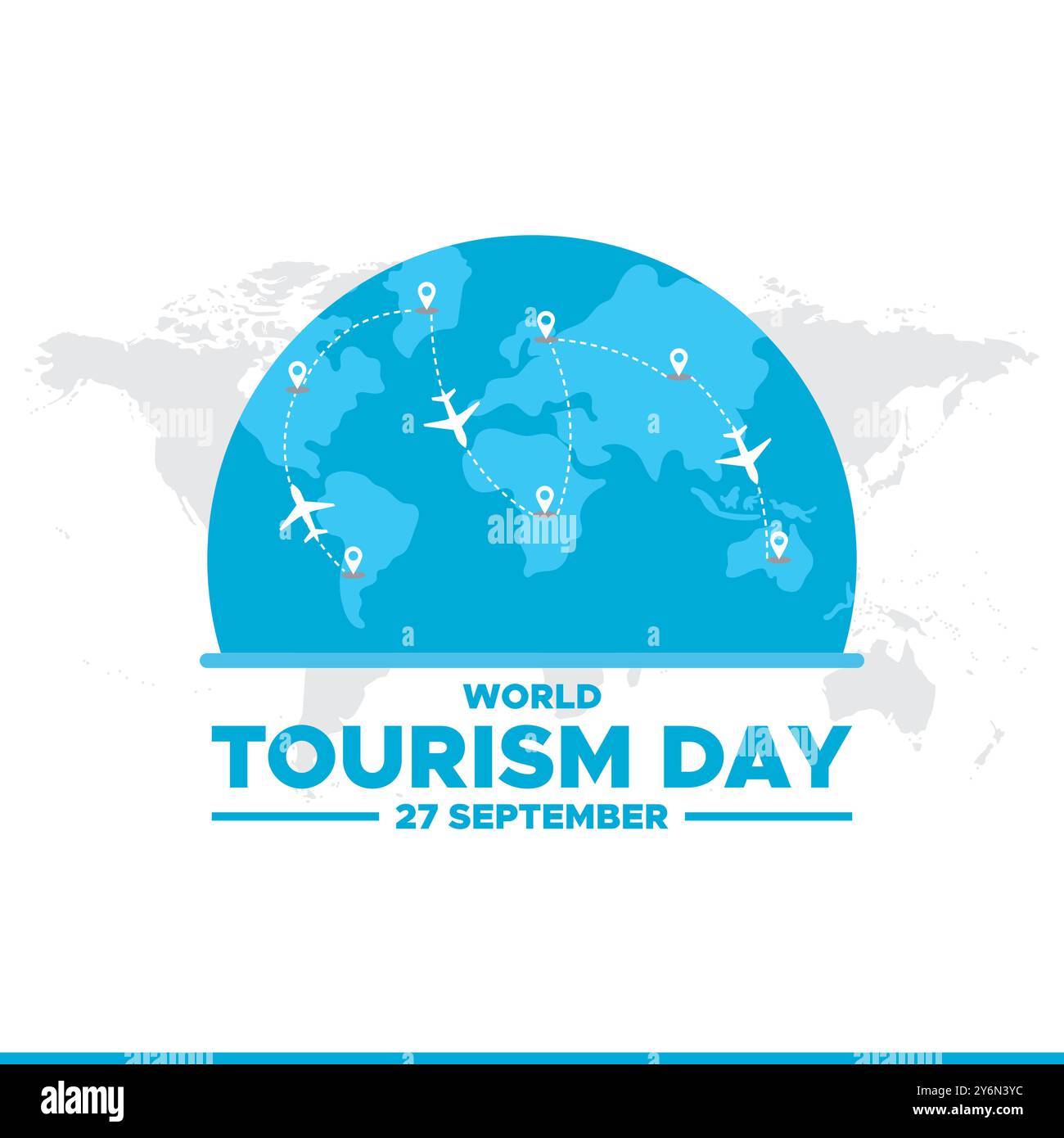 World Tourism Day, 27 September, banner, post, poster, social media ...