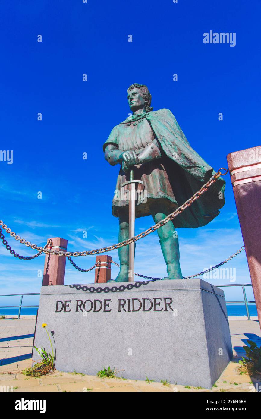 Belgium, Flemish region, West Flanders, middelkerke, cartoon statue.de ...