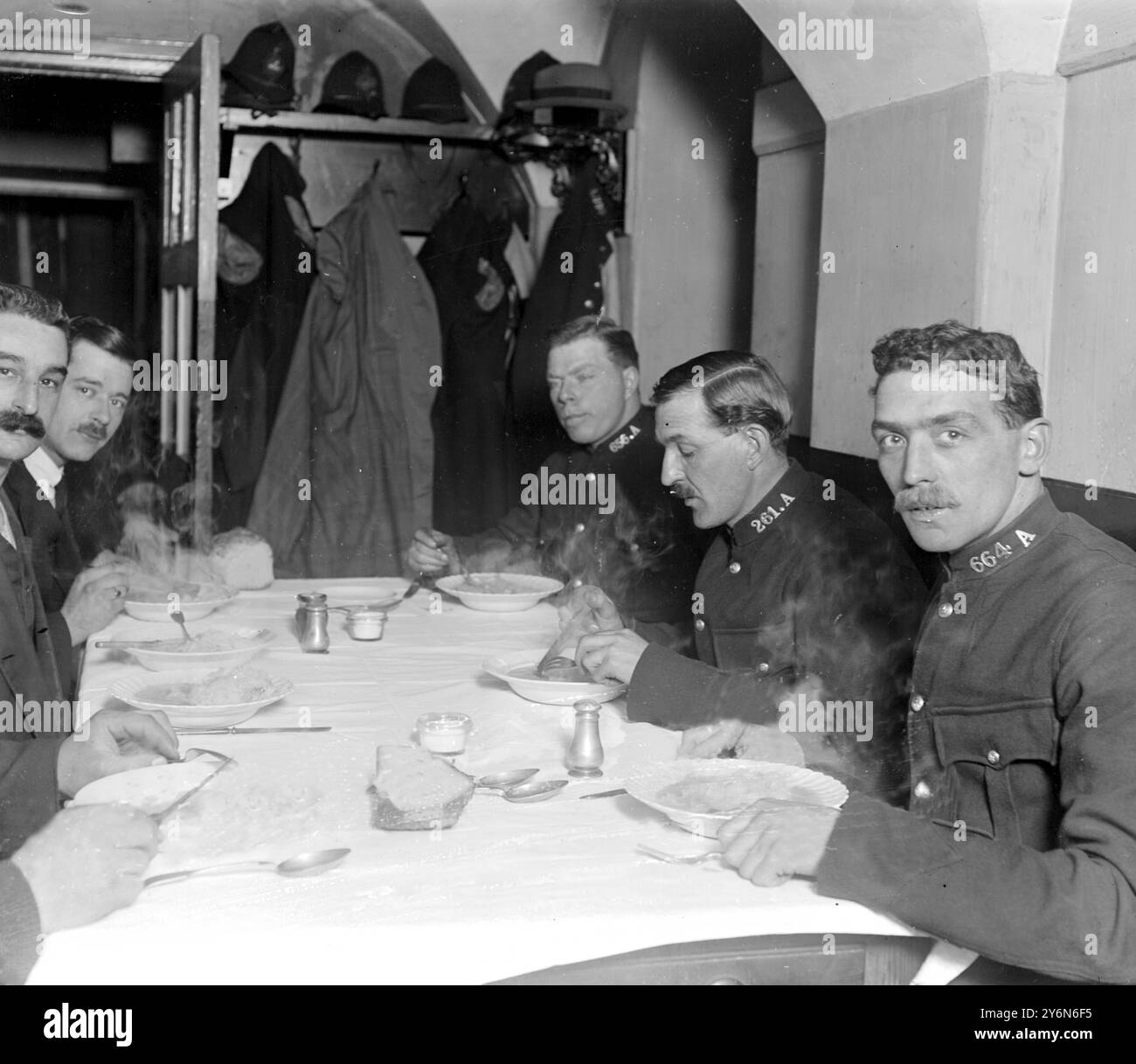 The Wellington Arch Police Station. The mess room. 13 February 1920 ...
