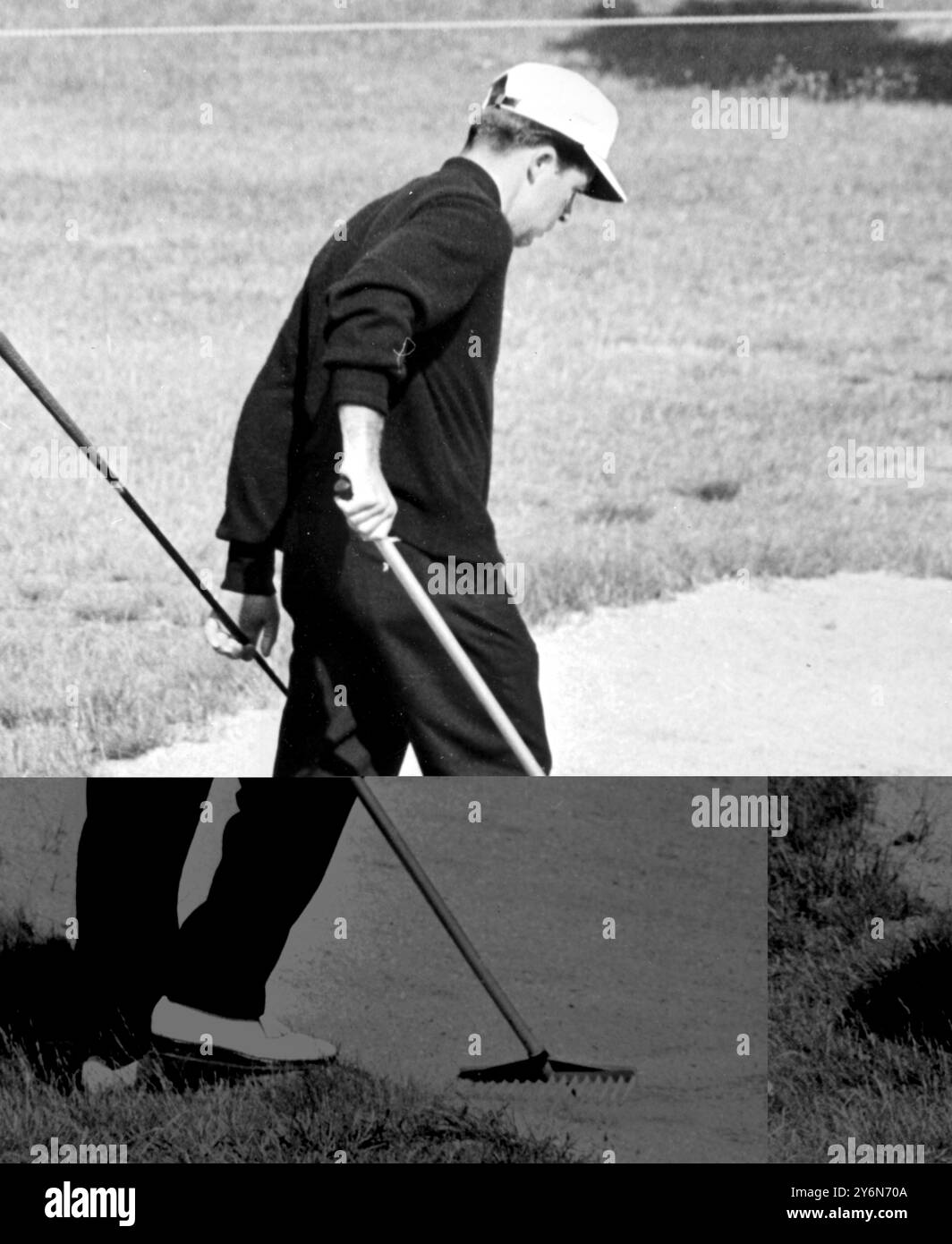 Rye, New York: A rake has not yet been allowed for use by a golfer but ...