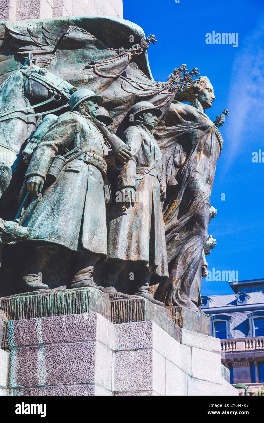 Belgium, BrusselsMonument to the Glory of the Belgian Infantry Stock ...