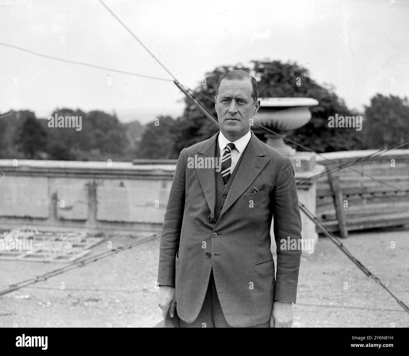 Mr Alan Brock of the famous fireworks firm. 4 August 1932 Stock Photo ...