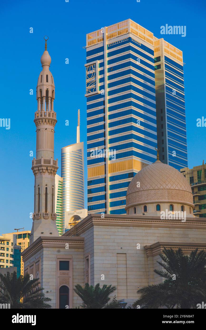 United Arab Emirates, Dubai, Dubai Marina, Masjid Al Rahim mosque Stock ...