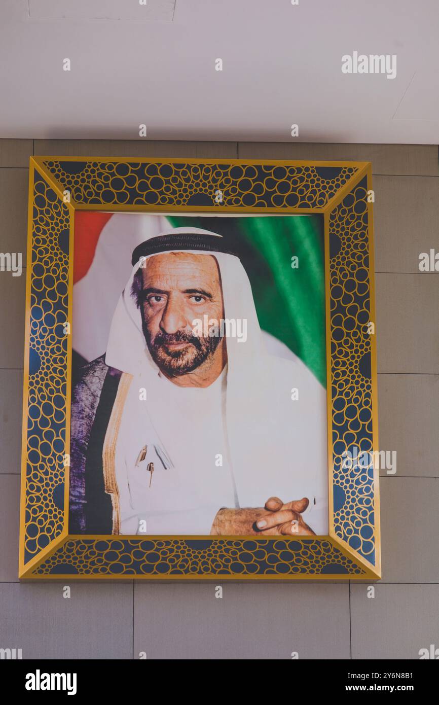 United Arab Emirates, Dubai. Portrait of Sheikh Rashid bin Said Al ...