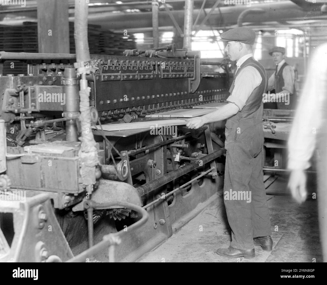 Taken at the Gramophone Works at Hayes. Dovetailing ,glueing and ...