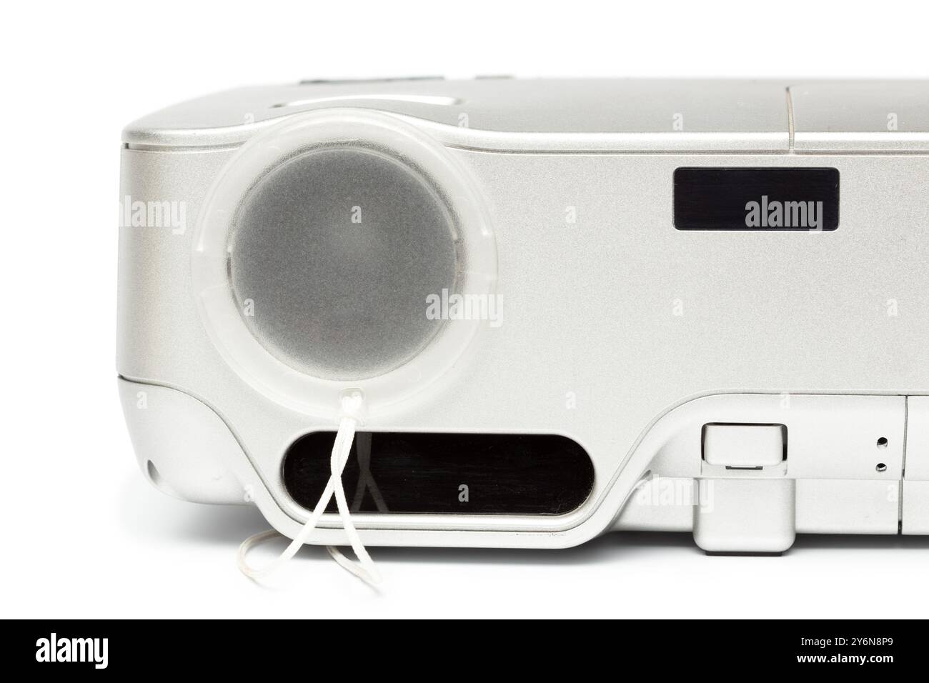 Projector multimedia silver colour on white background Stock Photo - Alamy