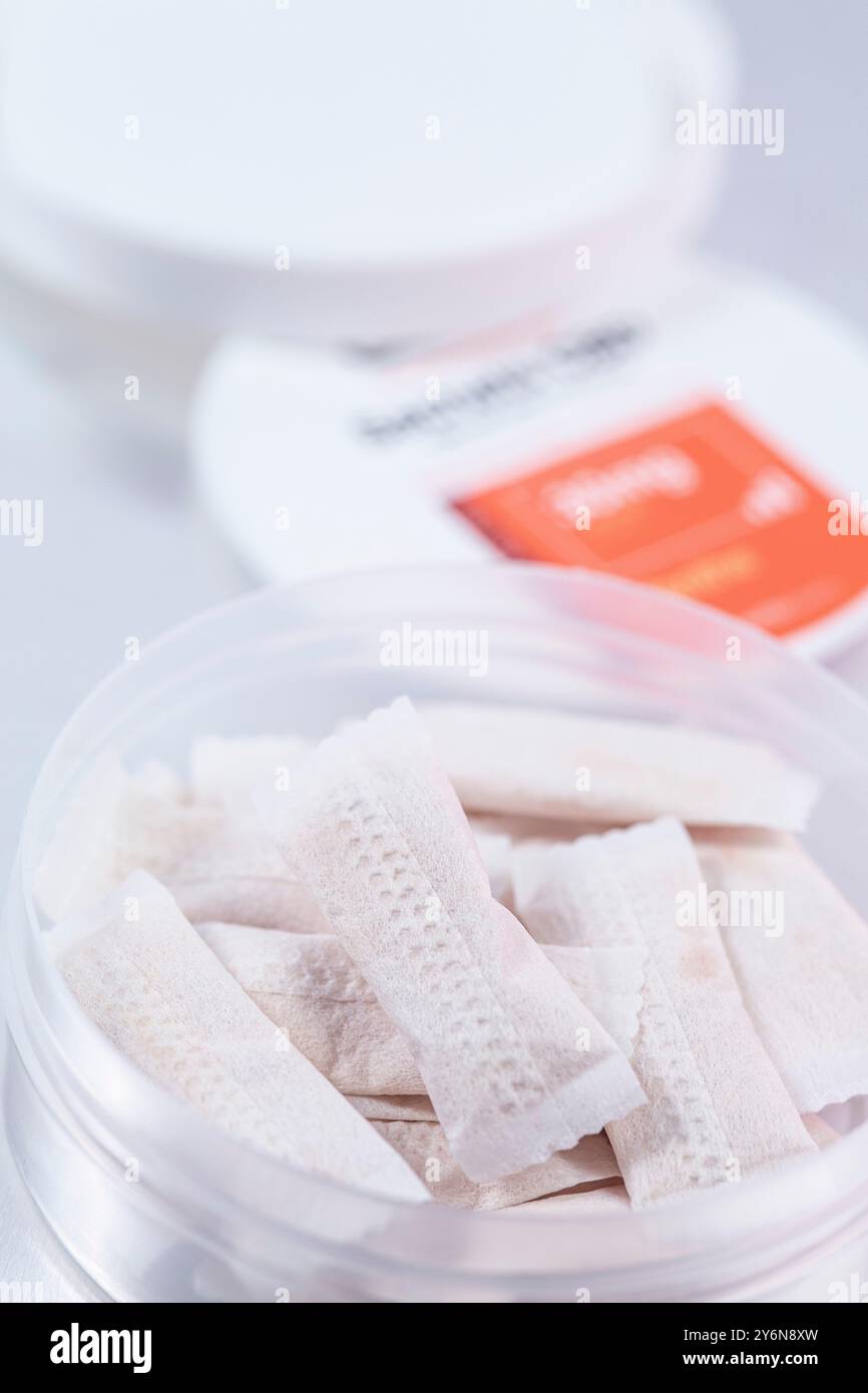 Still life on the theme of cigarette replacement products. Snus ...
