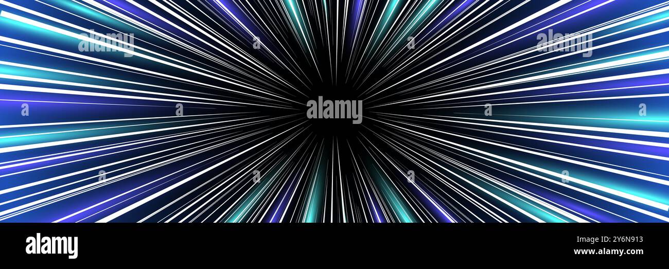 Blue comic strip radial motion luminous lines. Anime comics book super ...