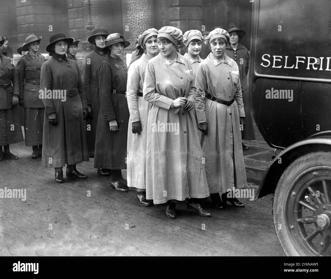 Procession of women workers to demonstration at Queen's Hall Women's ...