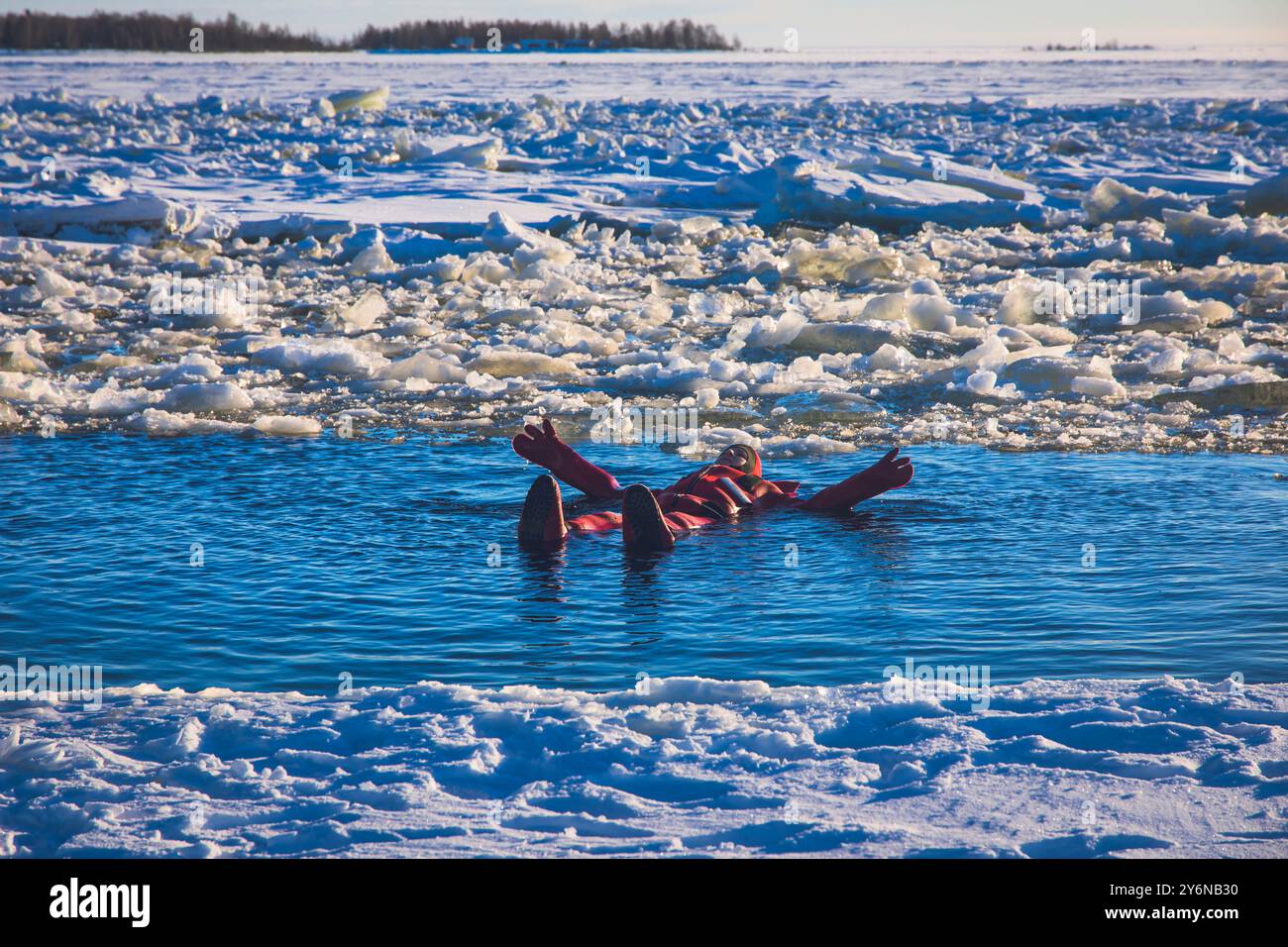 Scandinavia, Lapland, Finland. Gulf of Bothnia. Sampo, icebreaker ...