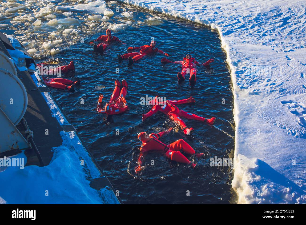 Scandinavia, Lapland, Finland. Gulf of Bothnia. Sampo, icebreaker ...