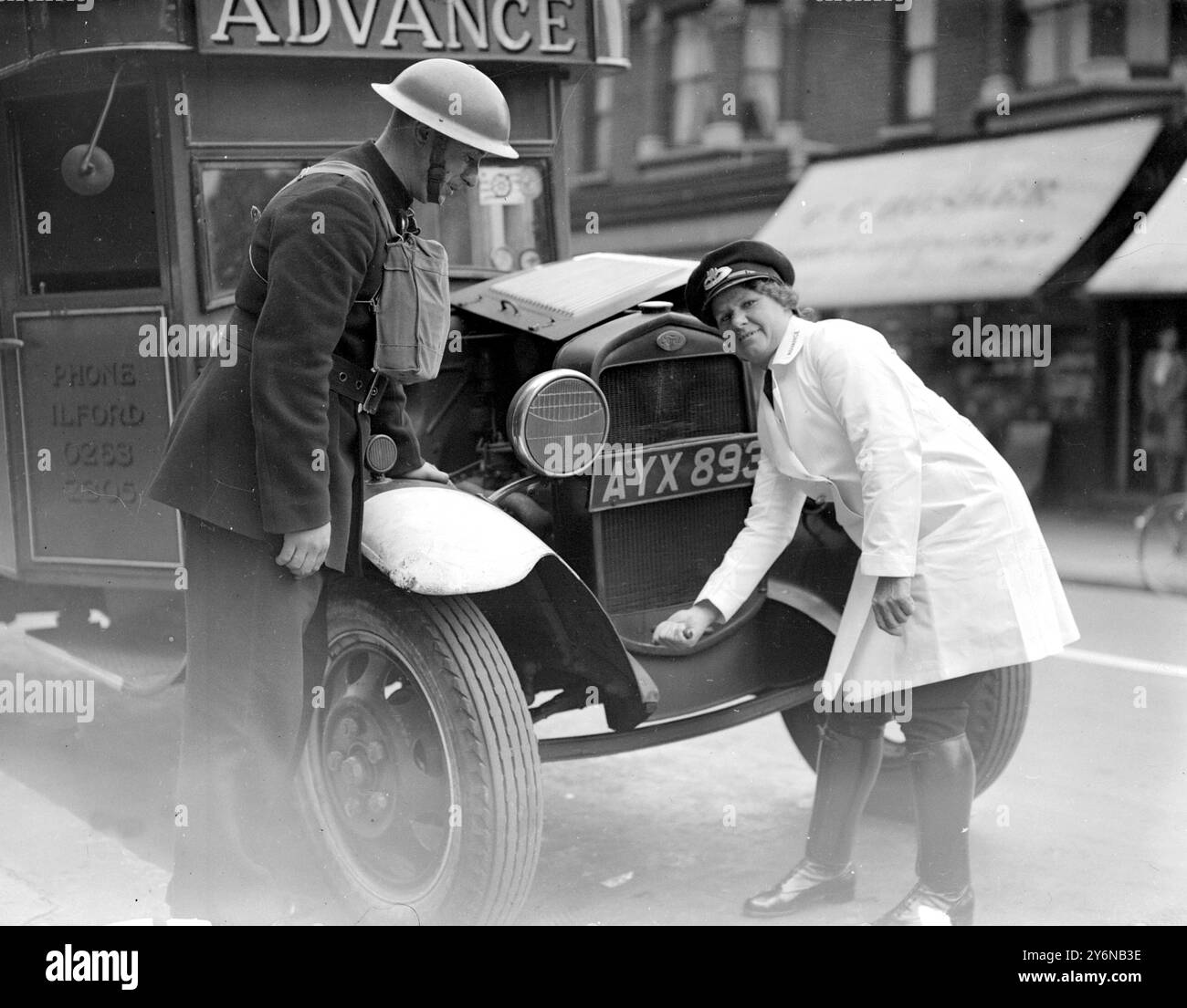 The women laundry van driver, Miss Ethel Hawker "Advance" Laundry ...