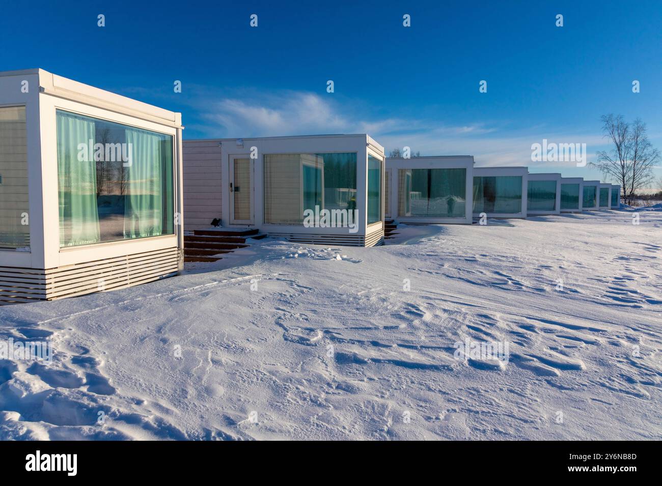 Scandinavia, Lapland, Finland, Kemi, Merenrantahuvilat, Seaside Glass ...