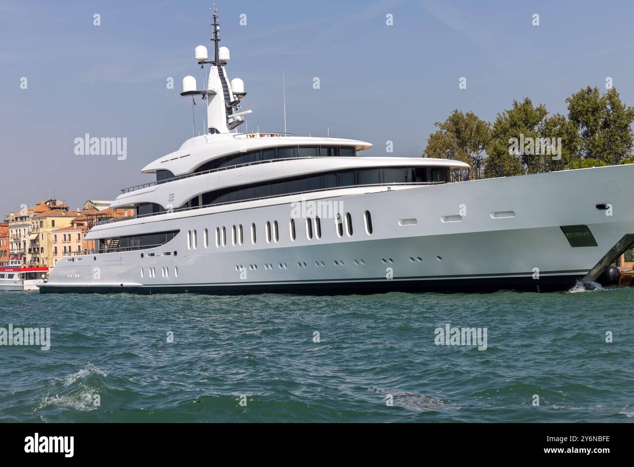 Venice, Italy - Sept 6, 2022: Moored in Venice Spectre is a 69 meter ...