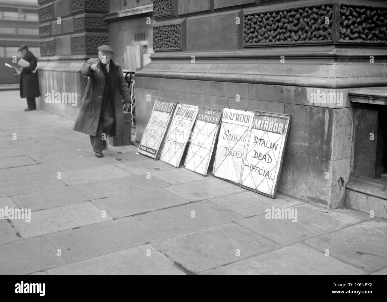 Newspaper headlines following the news of the death of Stalin. 6th ...
