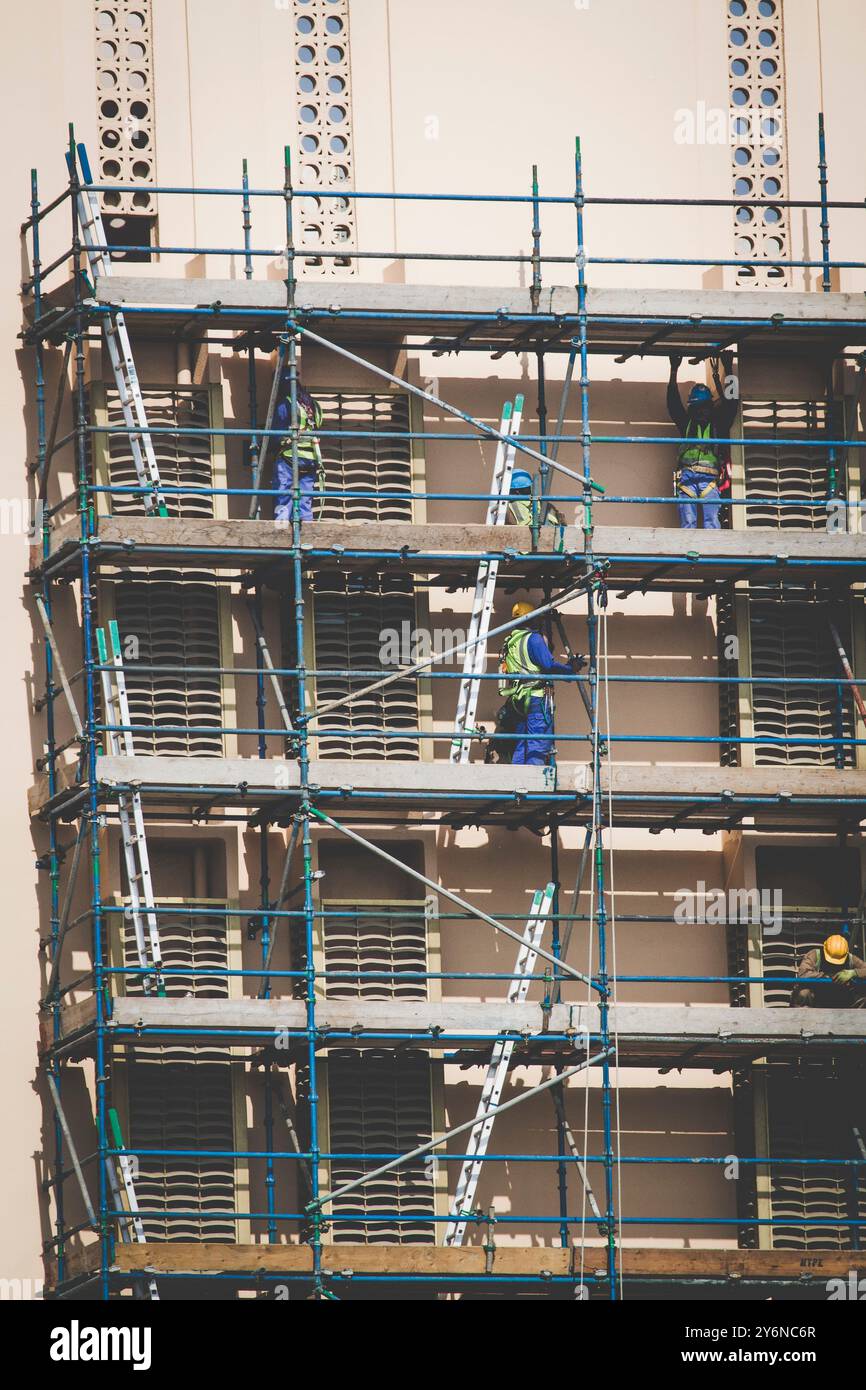 Scaffolding tower ladder hi-res stock photography and images - Alamy