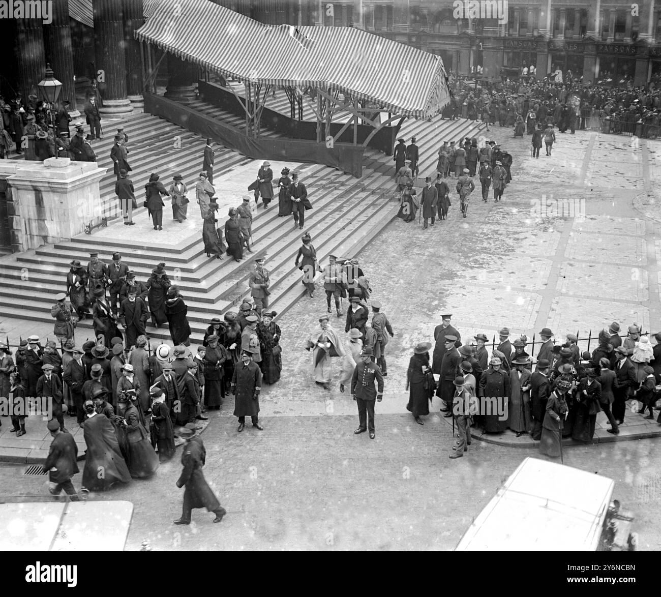 Kitchener memorial service people leaving St Paul's after the service ...
