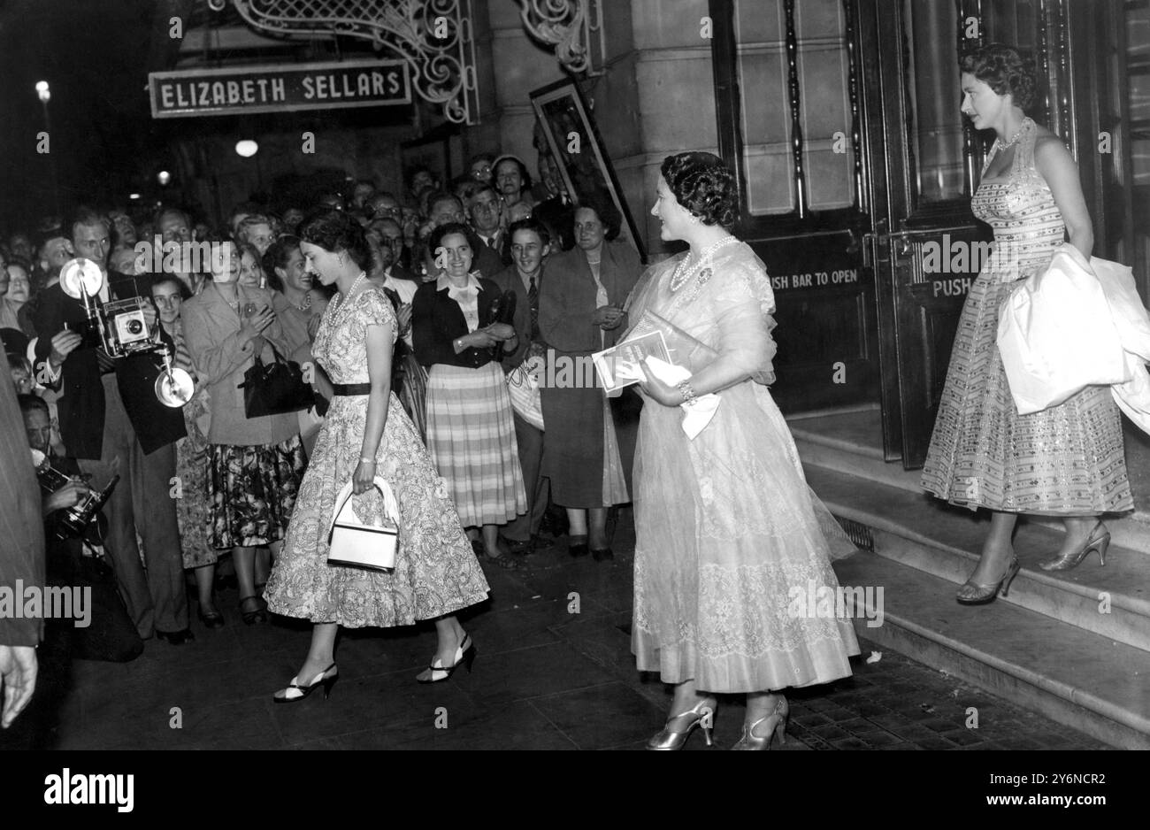 Admiring onlookers gathered wherever the new Queen and the Royal Family ...
