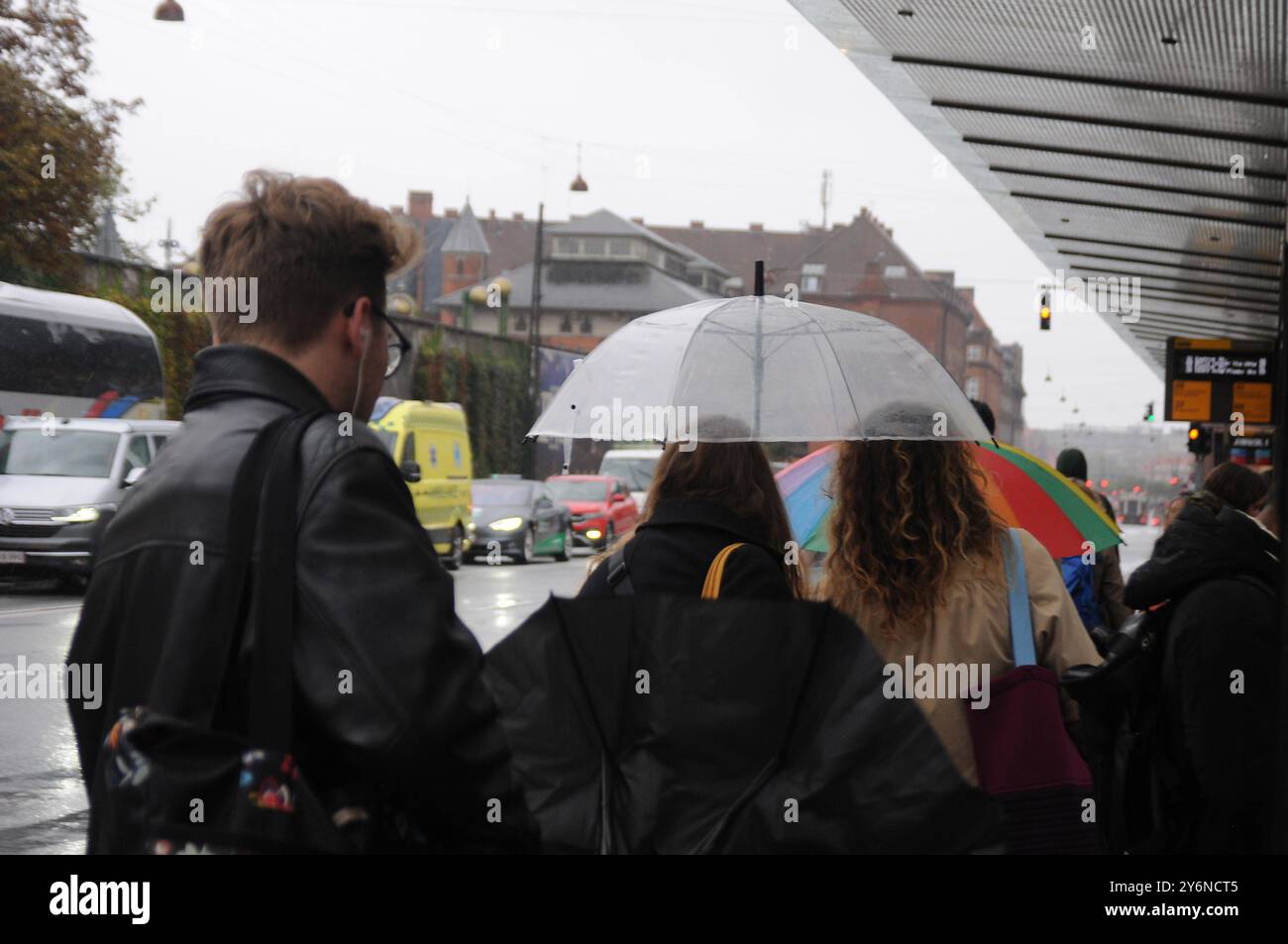 Copenhagen/ Denmark/26 September 2024/ Danish weather rain fall in ...