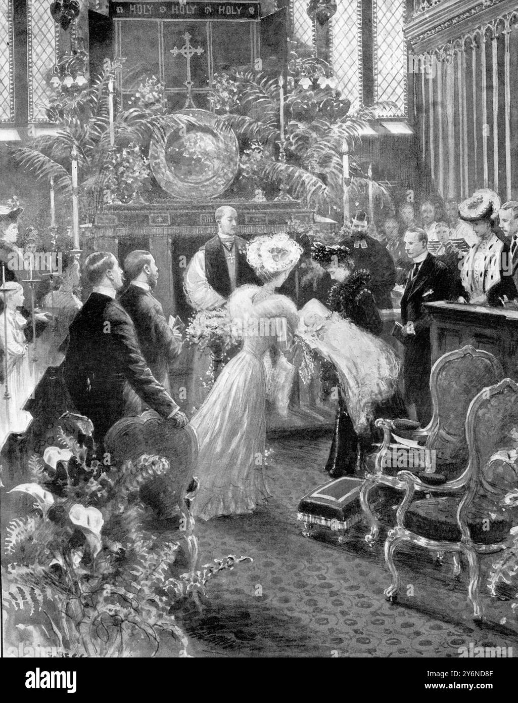 At chapel royal in st jamess palace Black and White Stock Photos ...